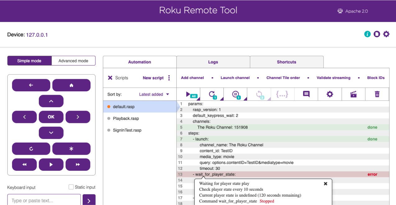 Roku Remote Tool